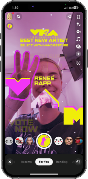 VMAs Snapchat Voting